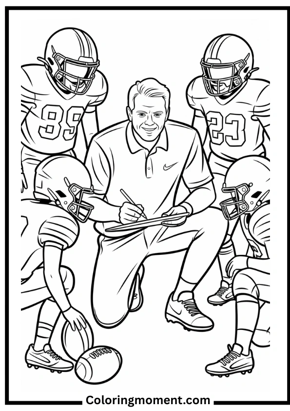 20 Football Coloring Pages - Free PDF Printables