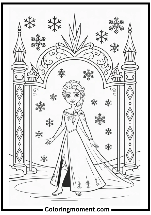 20 Free Elsa Coloring Page Designs – Snow Queen Magic