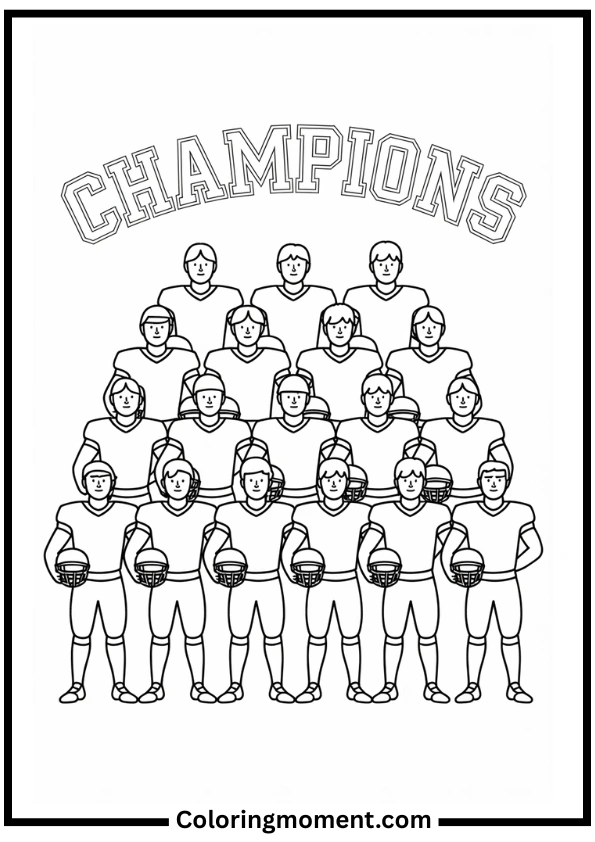 20 Football Coloring Pages - Free PDF Printables