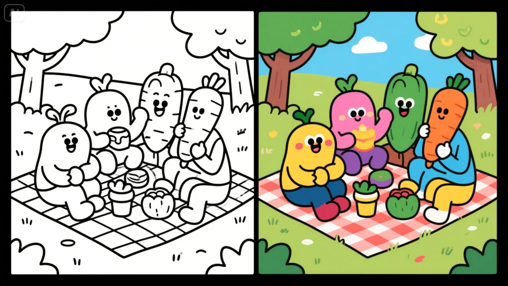 20 Foods Coloring Pages - Free PDF Printables