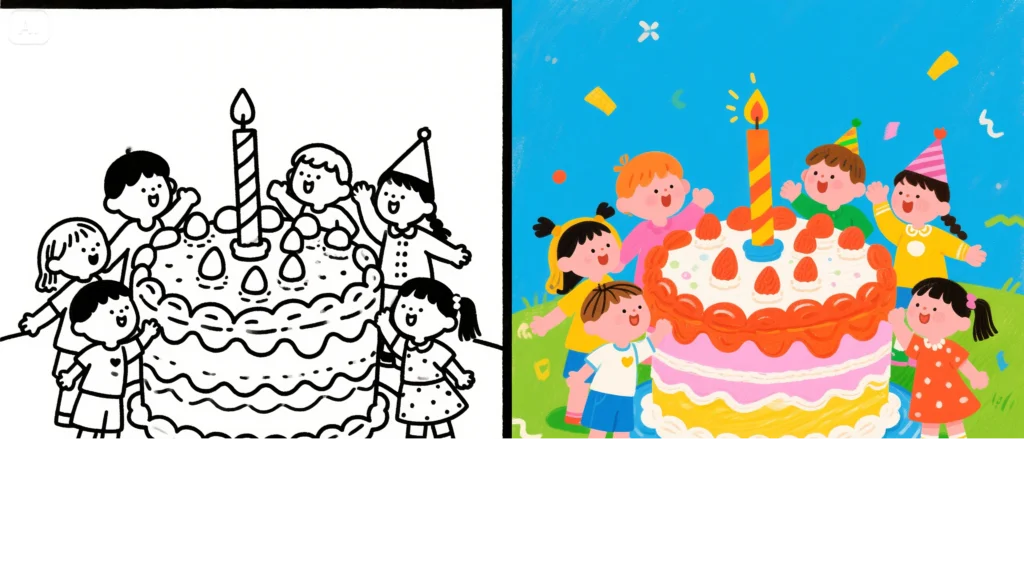 20 Birthday Cake Coloring Page: Free Printable Fun for Kids