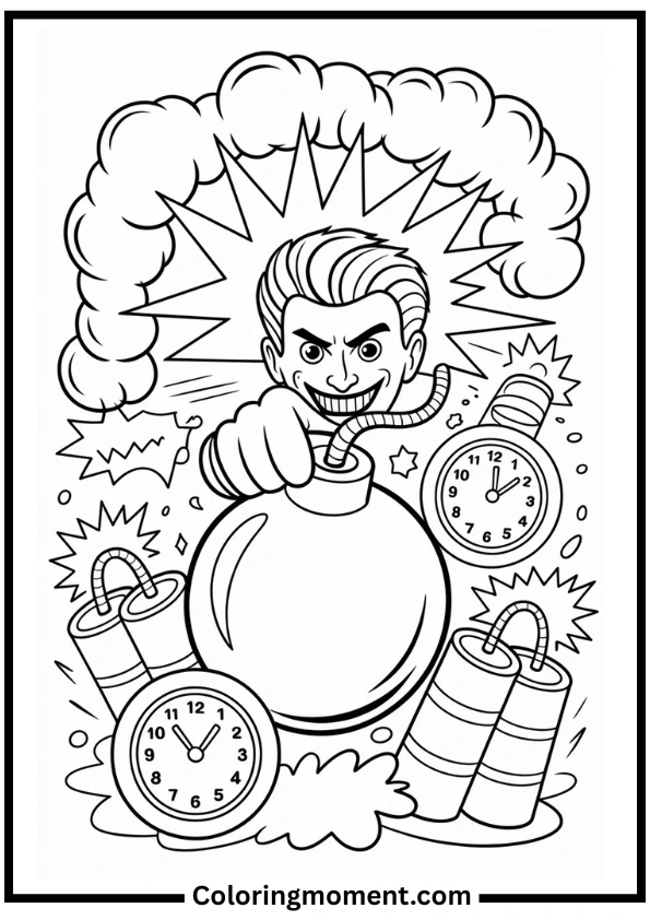 20 Joker Coloring Pages - Free PDF Printables