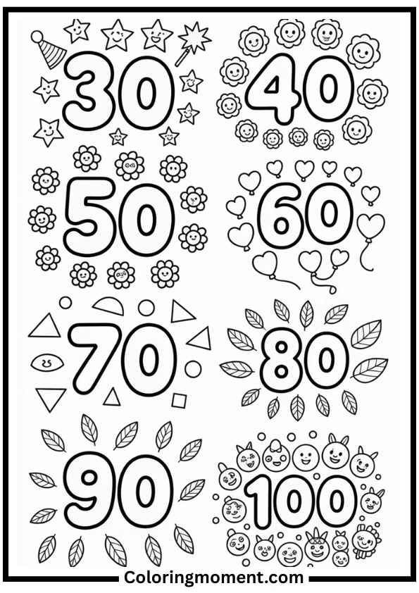 20+ Numbers Coloring Pages: Fun Learning Activities for Kids